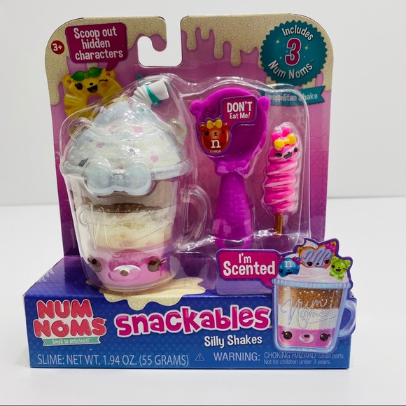 nom nums | Toys | Lot 4 Num Noms Snackables Silly Shakes | Poshmark